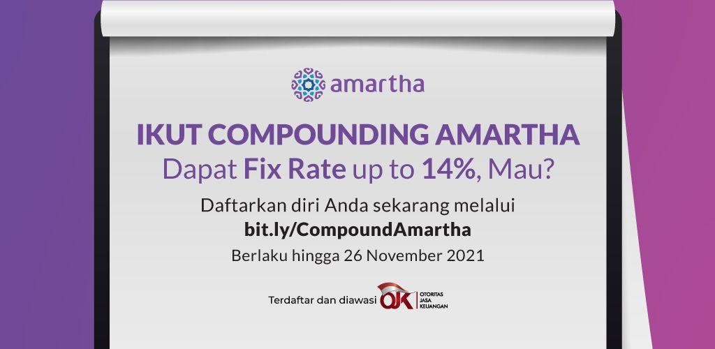 Compounding Amartha Tawarkan Fix Rate Sampai 14%. Yuk Daftar!